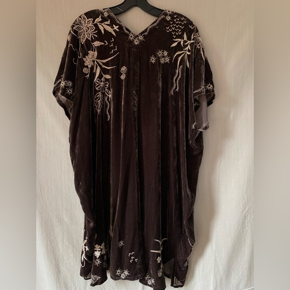 Johnny Was | Tops | Johnny Was Velvet Embroidered Tunic | Poshmark